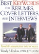 Best Keywords for Resumes, Cover Letters and Interviews by Enelow ...