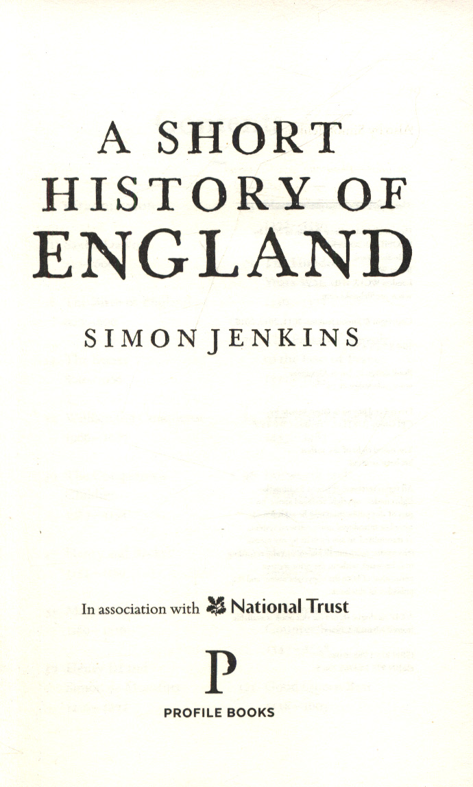 A short history of England by Jenkins, Simon (Columnist) (9781788160896 ... A short history of England by Jenkins, Simon (Columnist) (9781788160896 ...