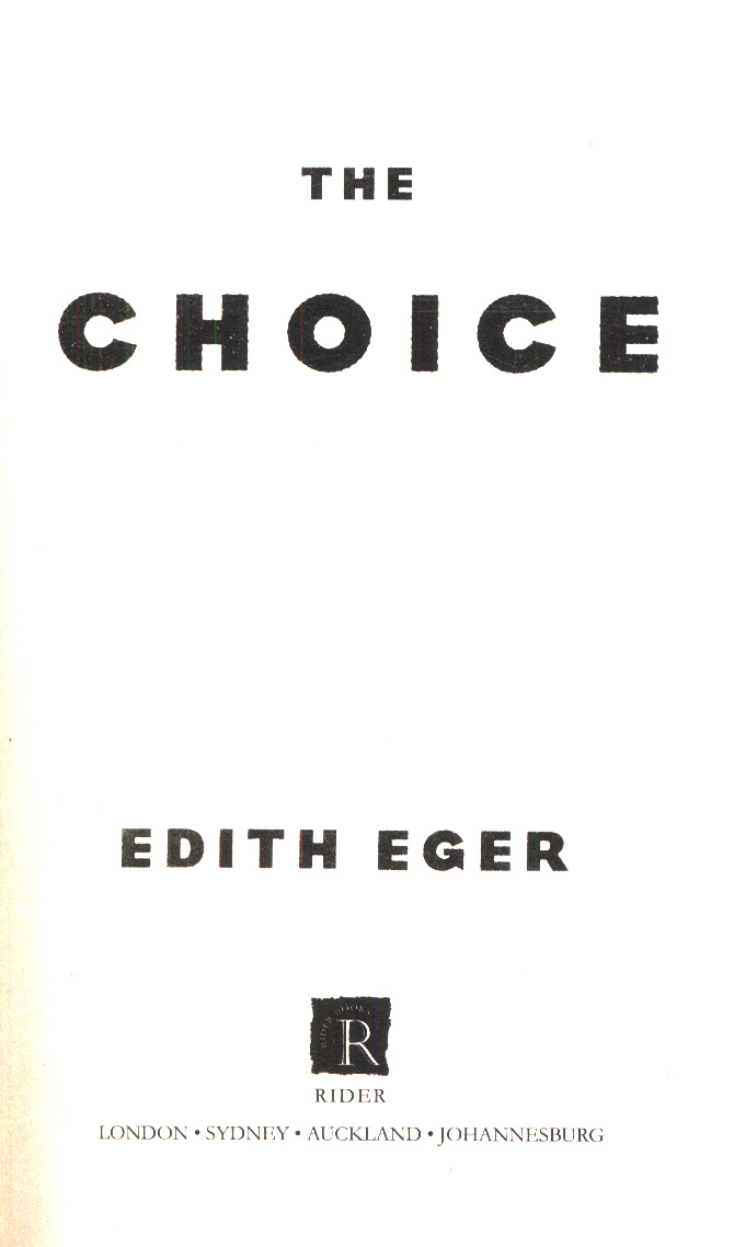 The choice by Eger, Edith (9781846045127) | BrownsBfS
