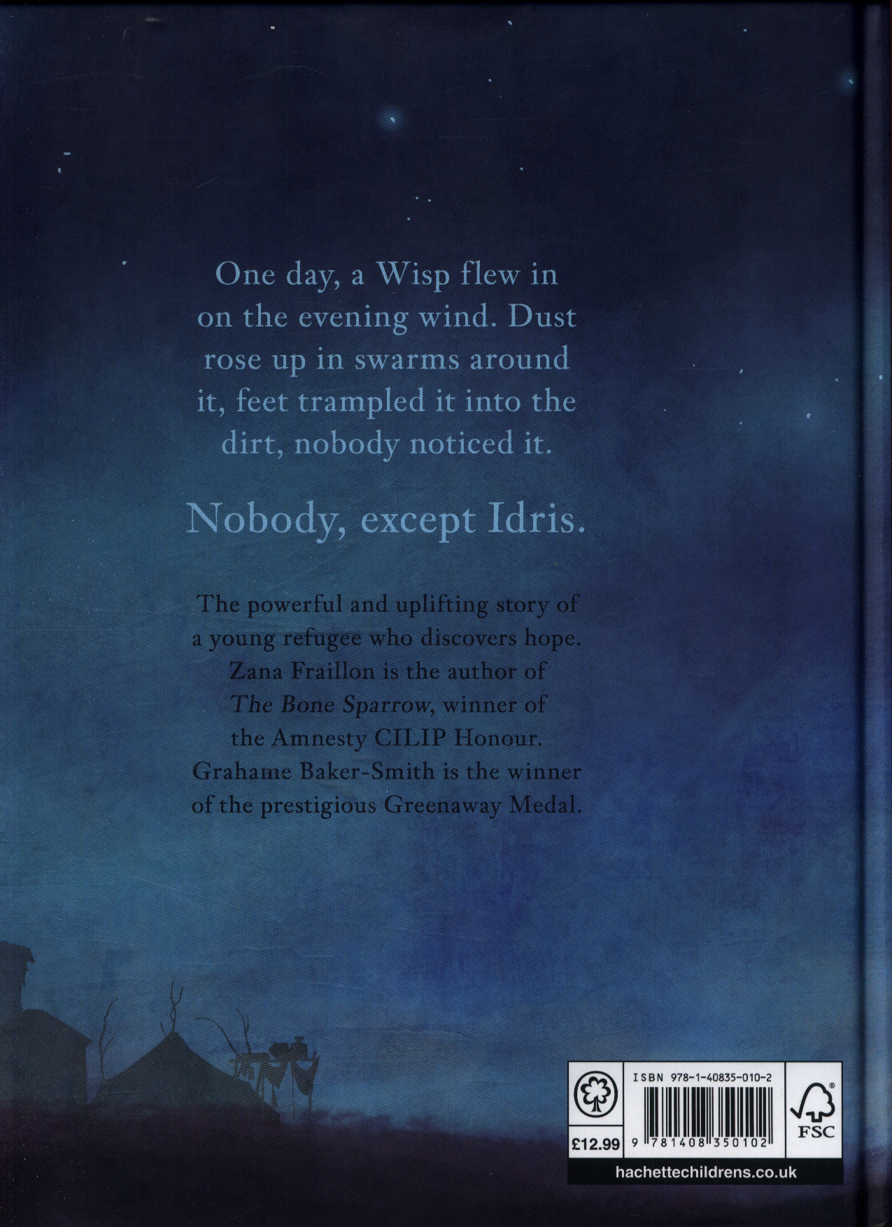 Wisp : a story of hope by Fraillon, Zana (9781408350102) | BrownsBfS