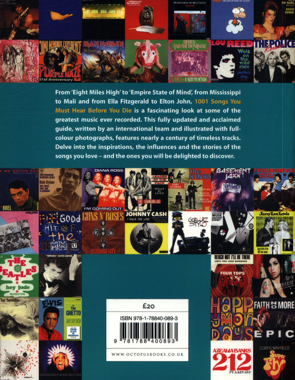 1001 Songs by Dimery, Robert (9781788400893) | Browns Books