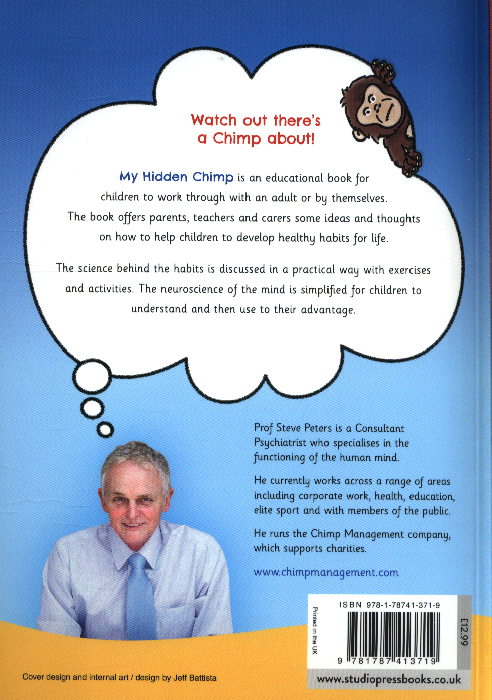 My Hidden Chimp by Peters, Prof Steve (9781787413719) | Browns Books