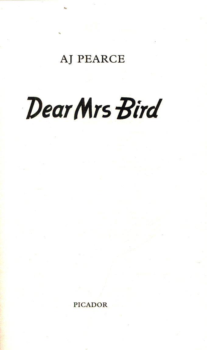 Dear Mrs Bird by Pearce, AJ (9781509853922) | Browns Books