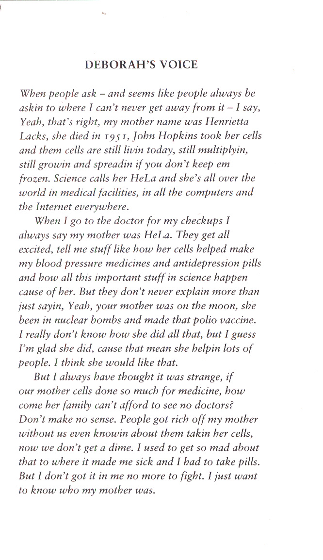 The immortal life of henrietta lacks part 3 - lintews