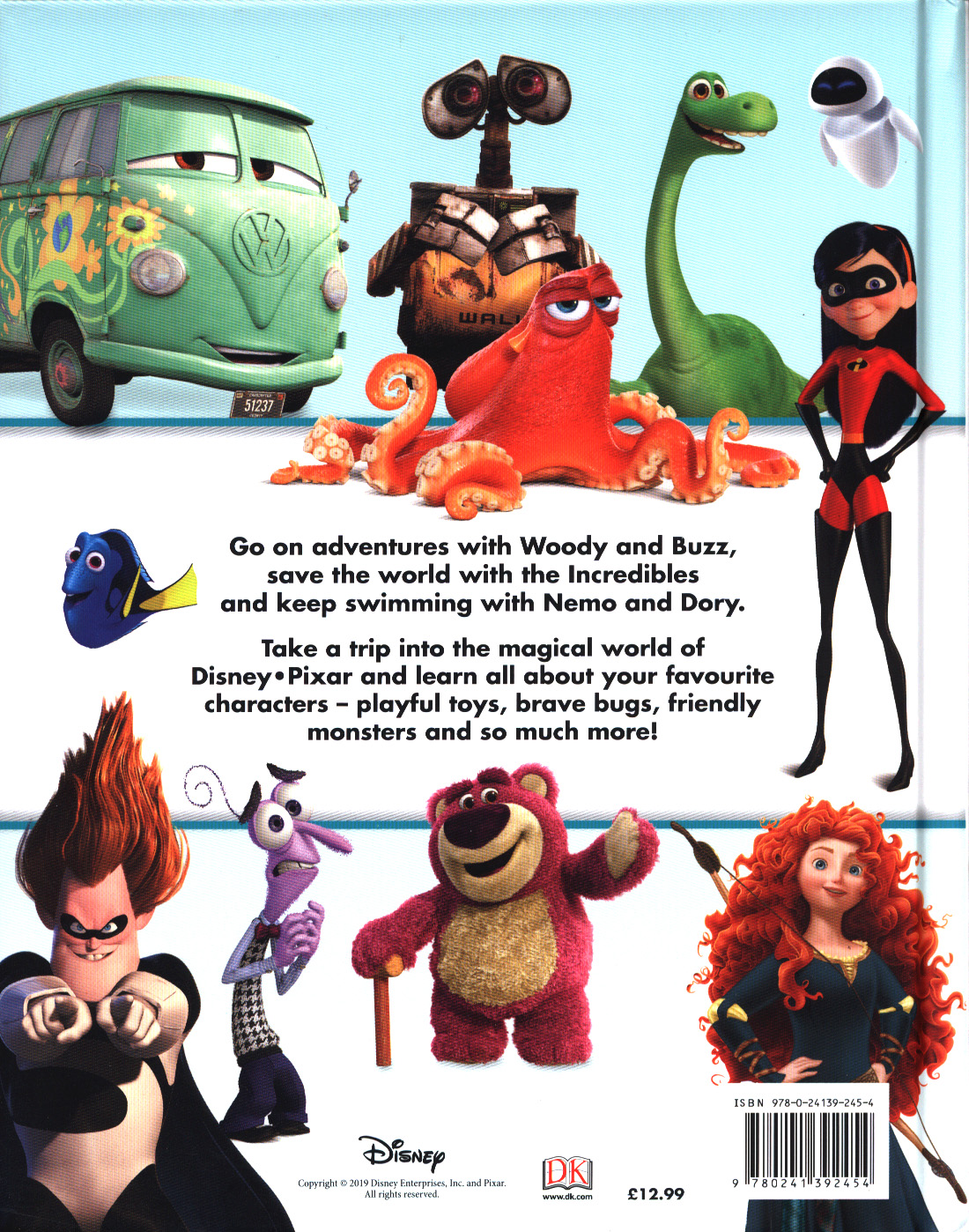 Disney Pixar Character Encyclopedia New Edition by DK (9780241392454 ...