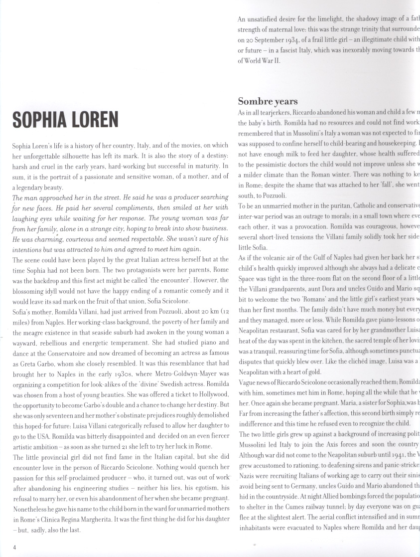 Sophia Loren A Life in Pictures by Dherbier, Yann-Brice (9781862058316 ...