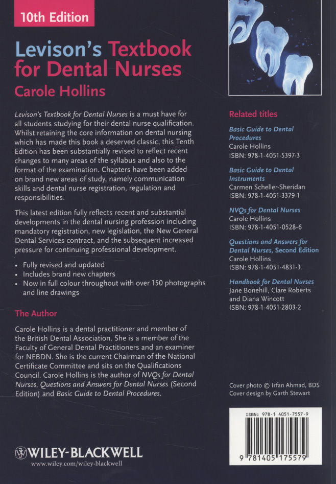 Levison's textbook for dental nurses by Hollins, Carole (9781405175579 ...
