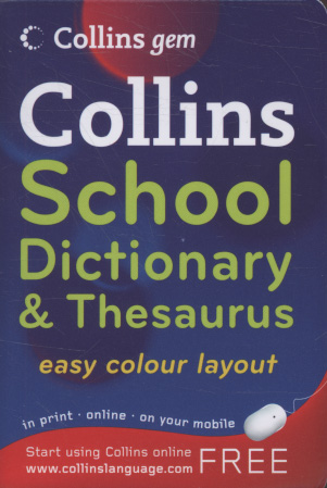 Collins GEM School Dictionary & Thesaurus by Collins Dictionaries ...