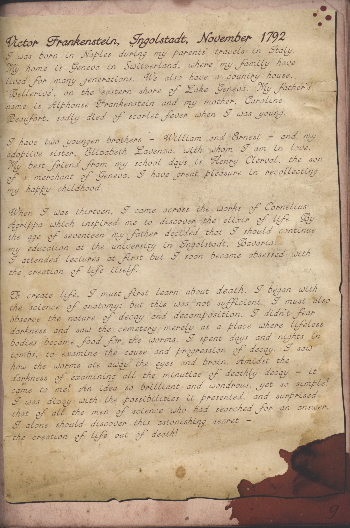 The Secret Journal of Victor Frankenstein by Stewart, David ...