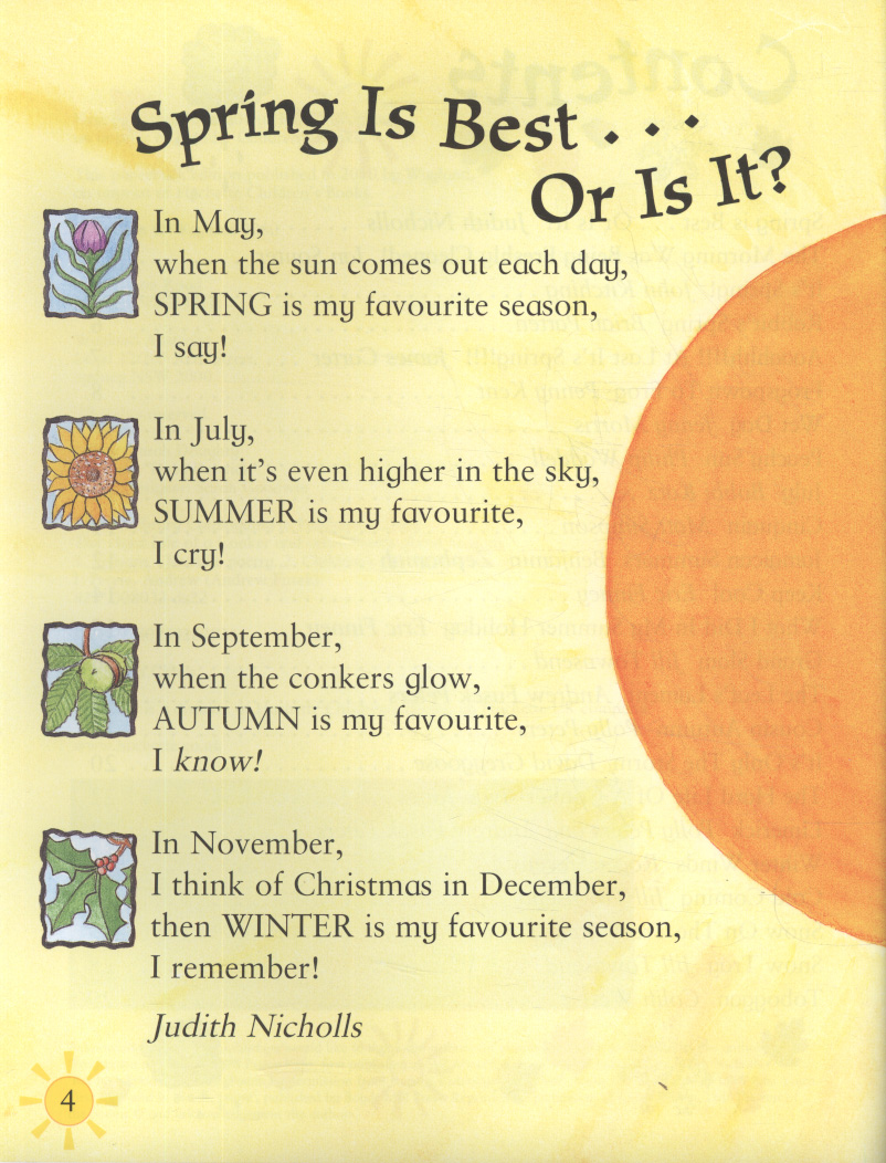 The hard life of a conker and other poems about seasons
