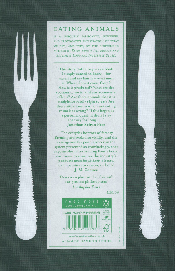 Eating Animals by Foer, Jonathan Safran (9780241143933) | Browns Books