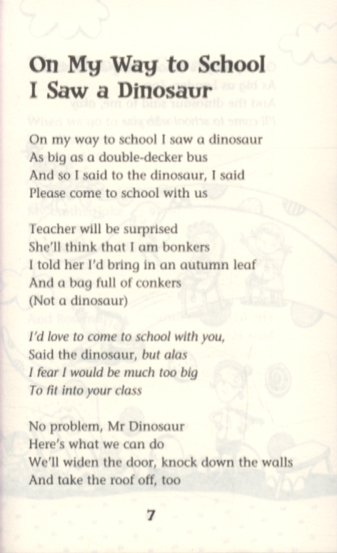 On My Way to School I Saw a Dinosaur by Stevens, Roger (9781408125045 ...