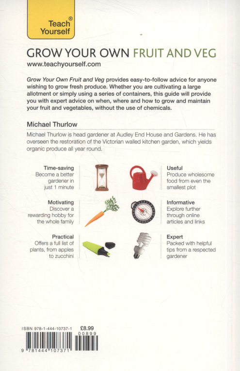 Grow Your Own Fruit and Veg by Thurlow, Michael (9781444107371 ...