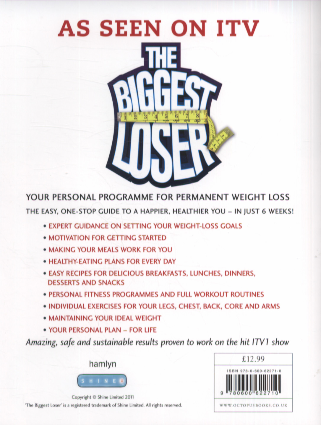 The Biggest Loser: Your Personal Programme for Permanent Weight Loss by ...
