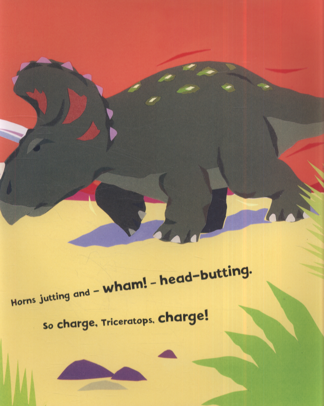 Stomp, dinosaur, stomp!