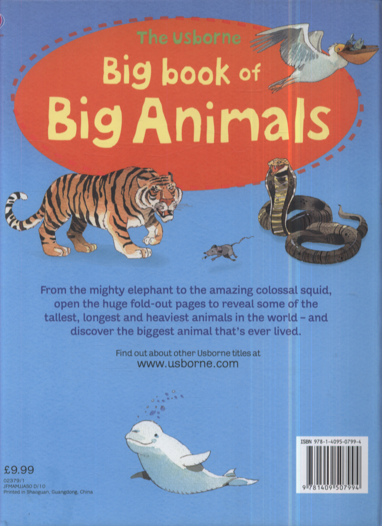 The Usborne big book of big animals