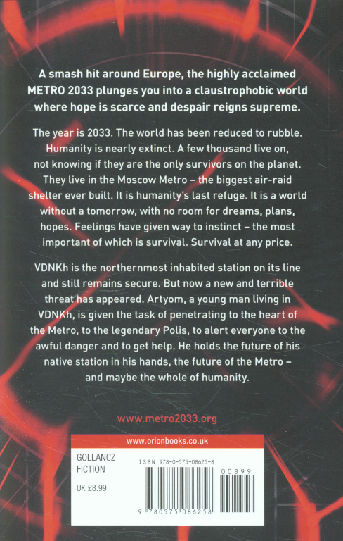 Metro 2033 by Glukhovsky, Dmitry (9780575086258) | Browns Books