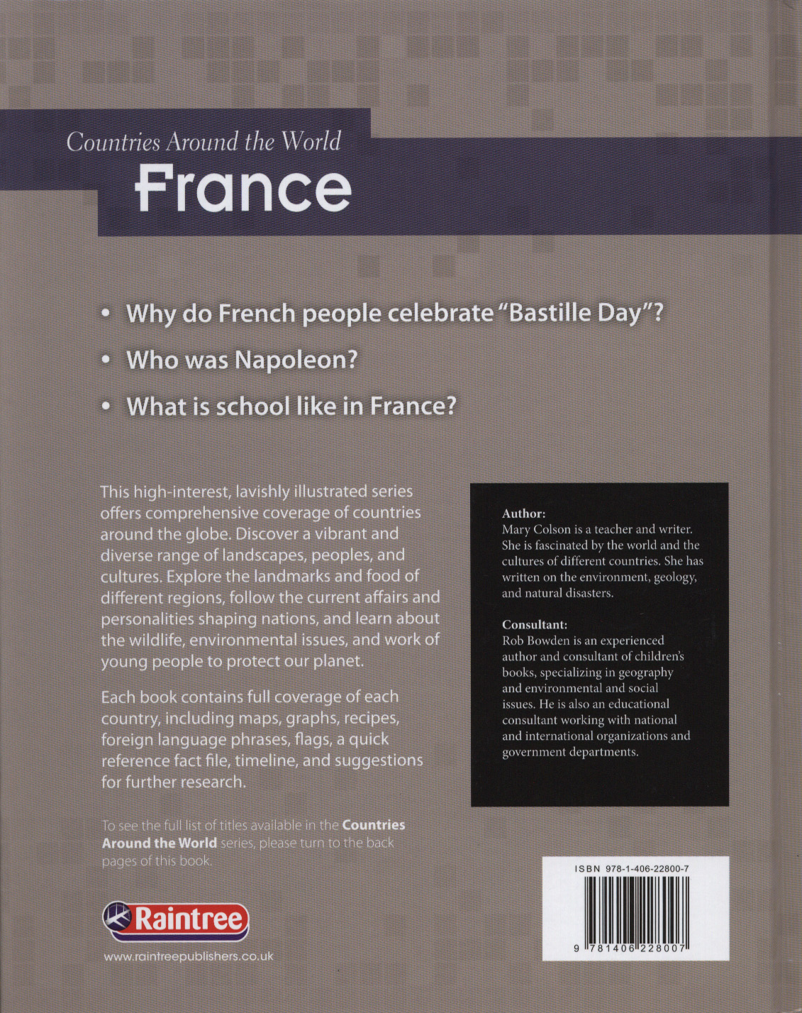 France by Colson, Mary (9781406228007) | Browns Books
