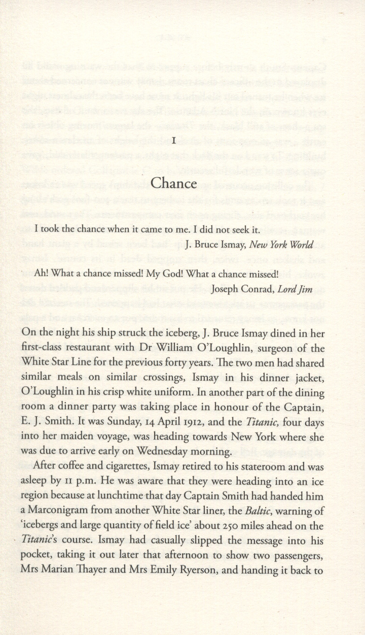 How to Survive the Titanic or the Sinking of J. Bruce Ismay by Wilson ...