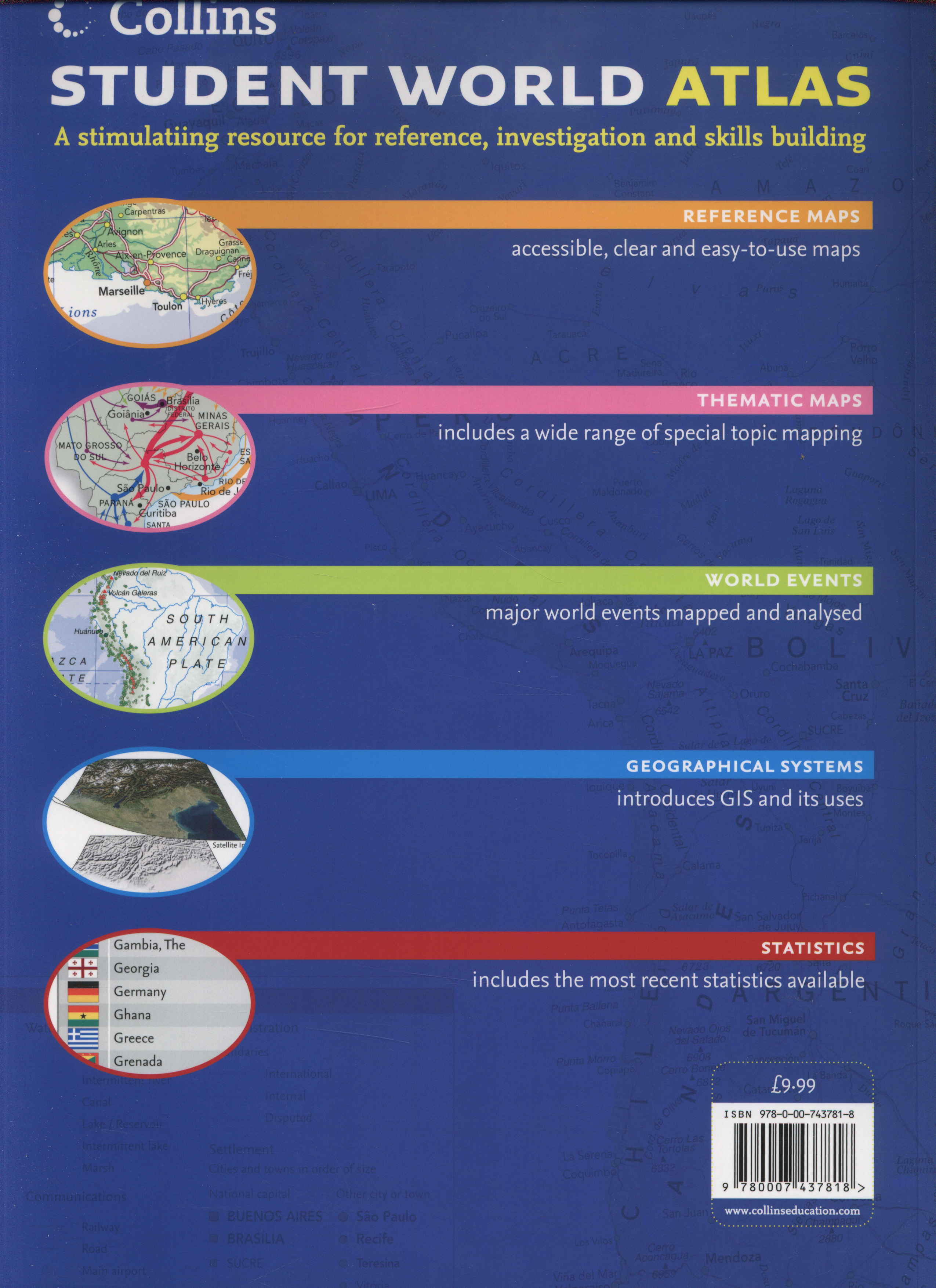 Collins student world atlas by Collins Maps (9780007437818) | BrownsBfS