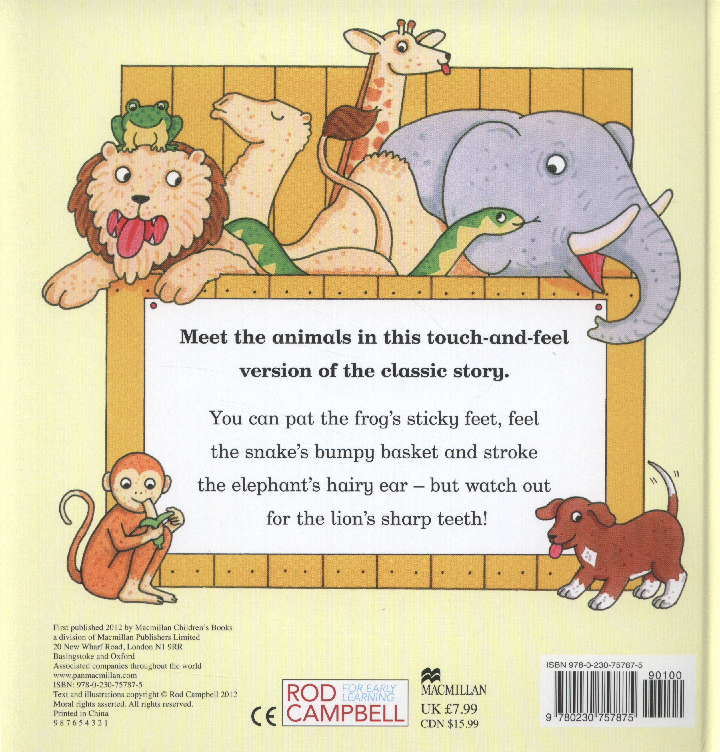 Dear Zoo Touch and Feel Book by Campbell, Rod (9780230757875) | Browns ...