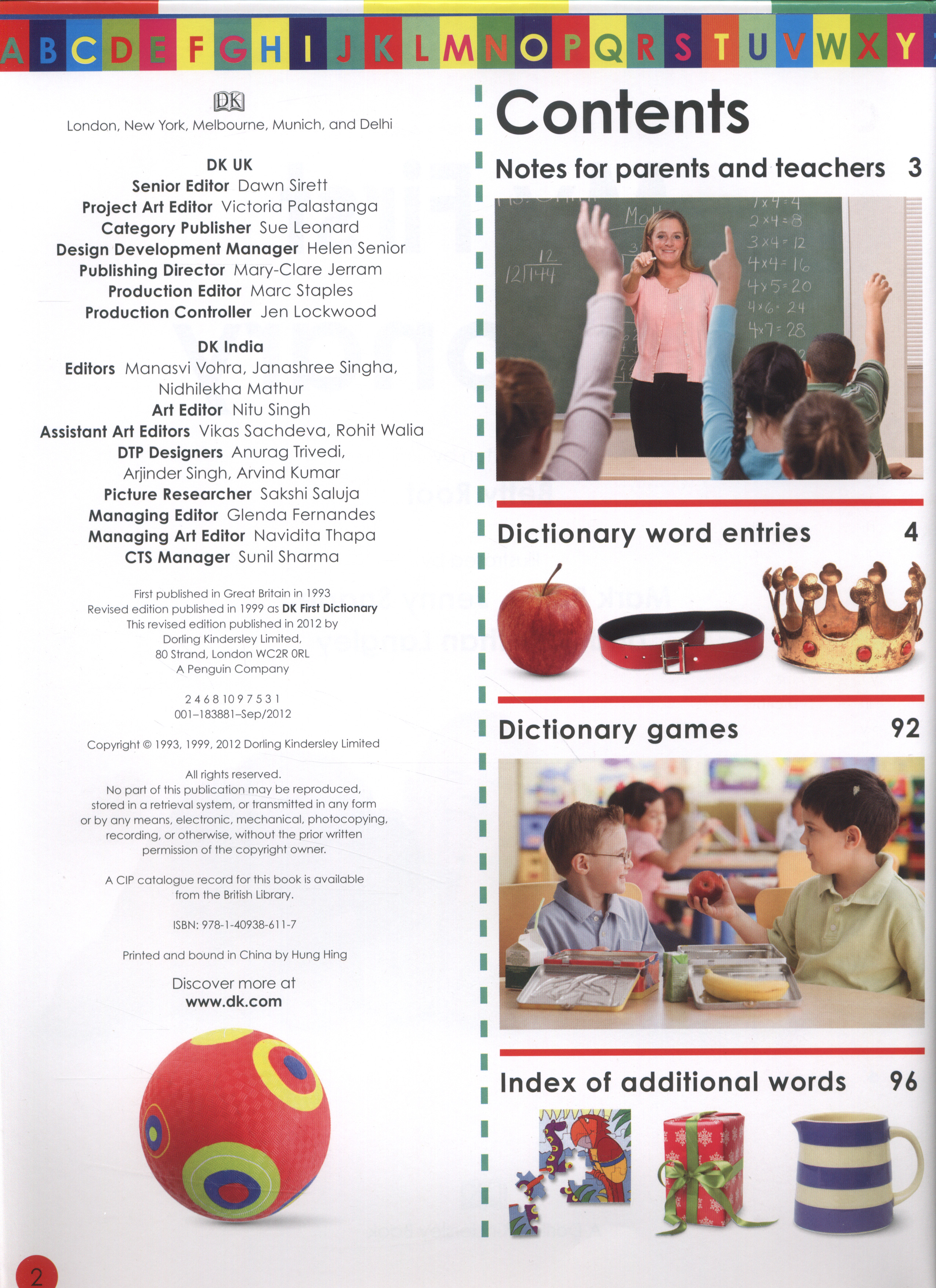 My first dictionary by DK (9781409386117) | BrownsBfS