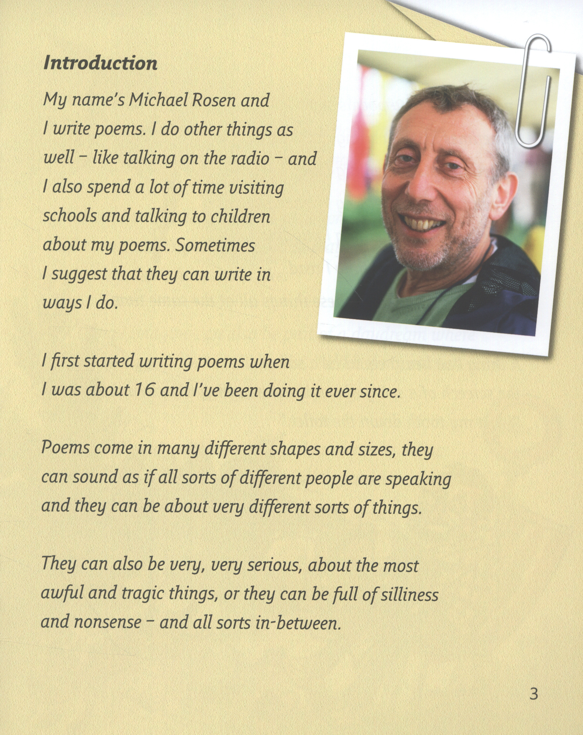 I never know how poems start : poems by Rosen, Michael (9780007462049 ...