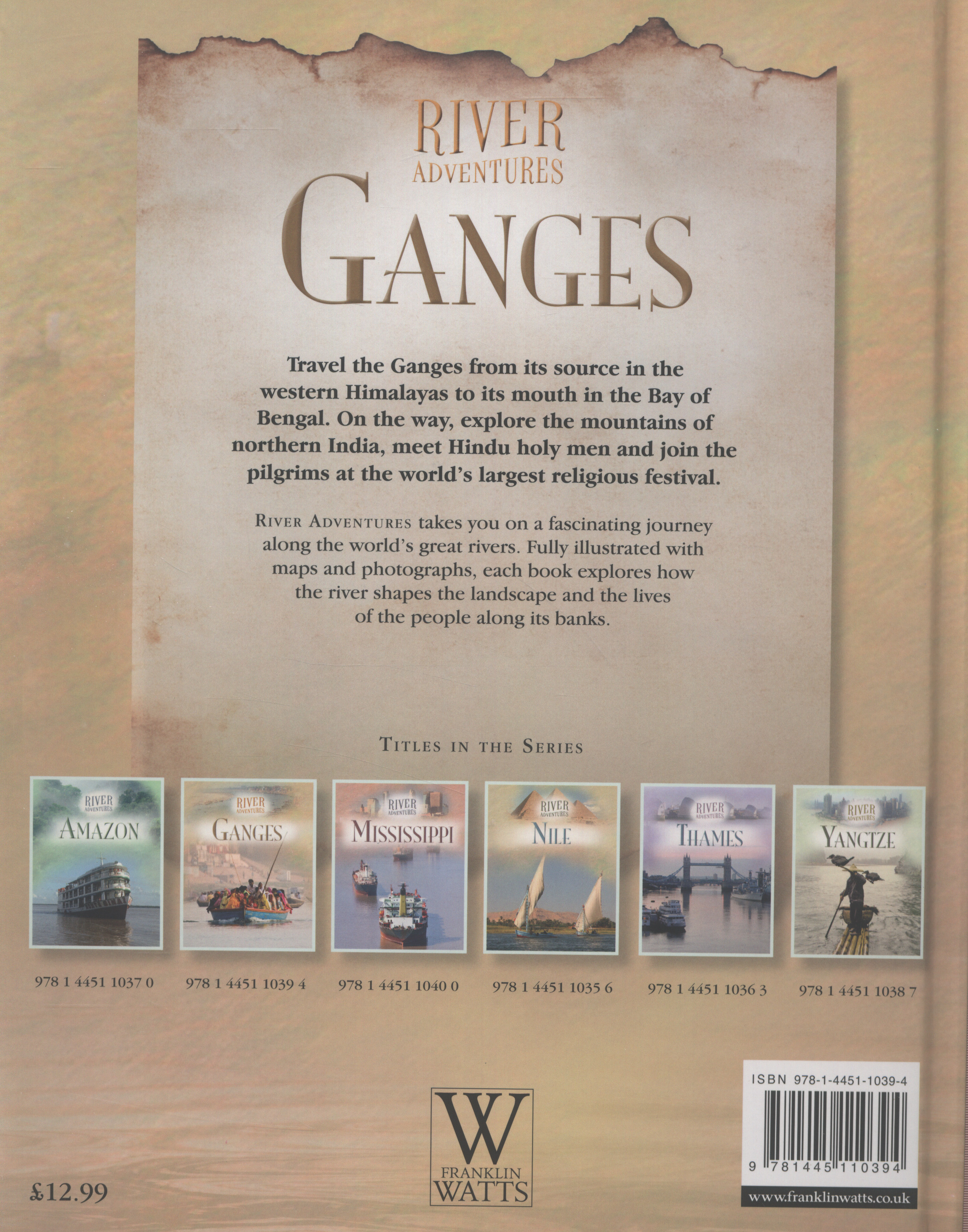 River Adventures: The Ganges by Manning, Paul (9781445110394) | Browns ...