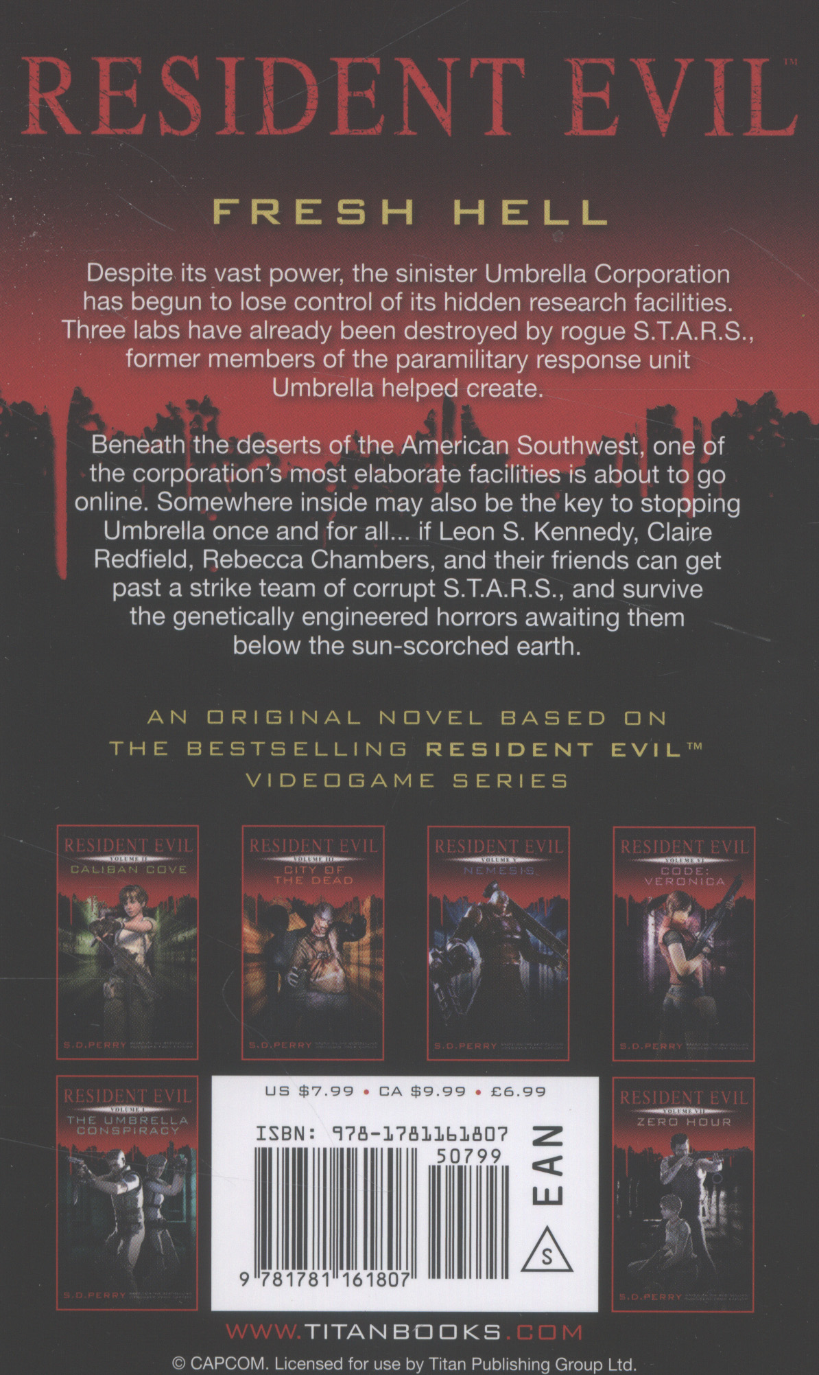 Resident Evil Vol IV - Underworld by Perry, S. D. (9781781161807 ...