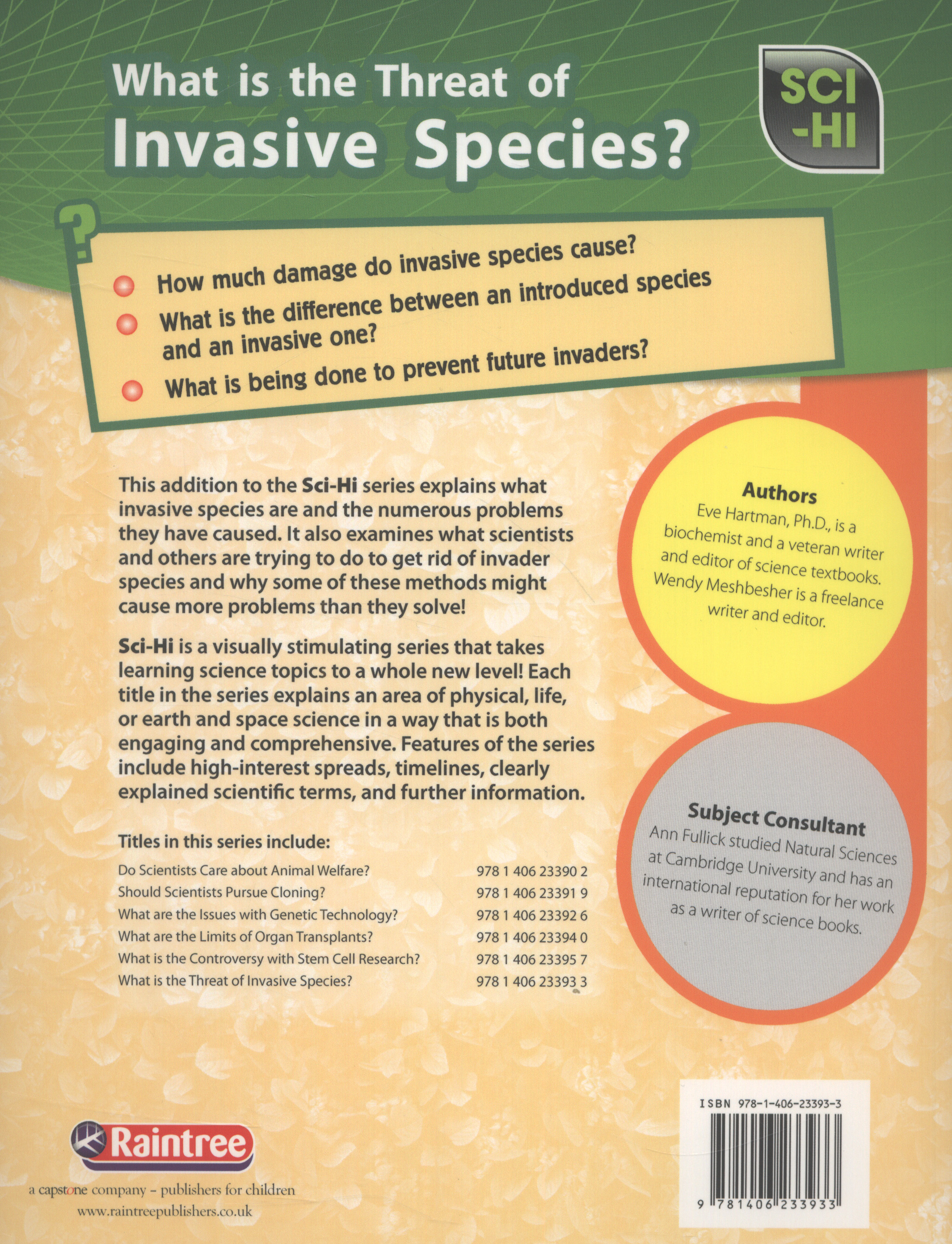 What is the threat of invasive species? by Hartman, Eve (9781406233933 ...