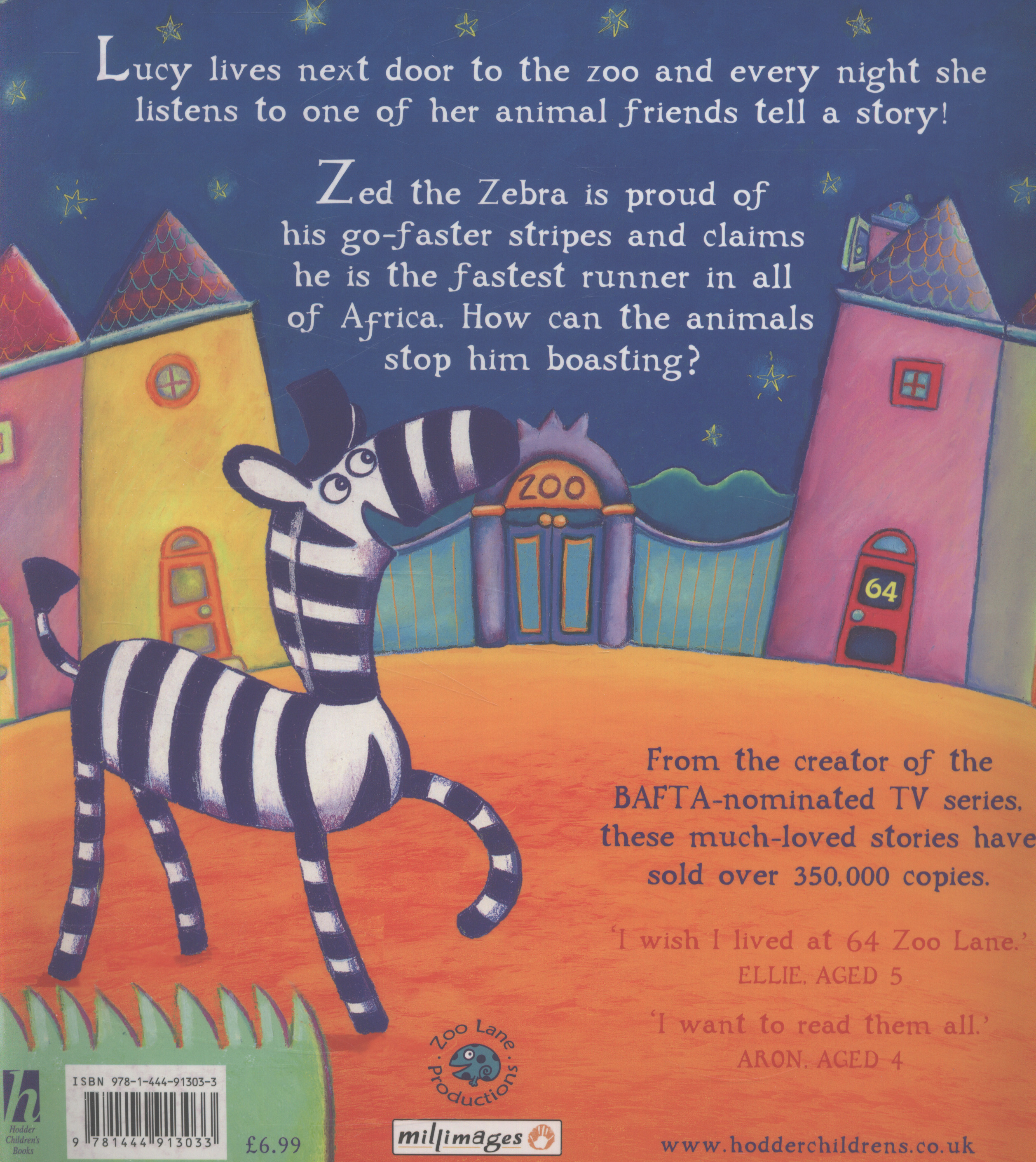 64 Zoo Lane: Zed The Zebra by Vrombaut, An (9781444913033) | Browns Books
