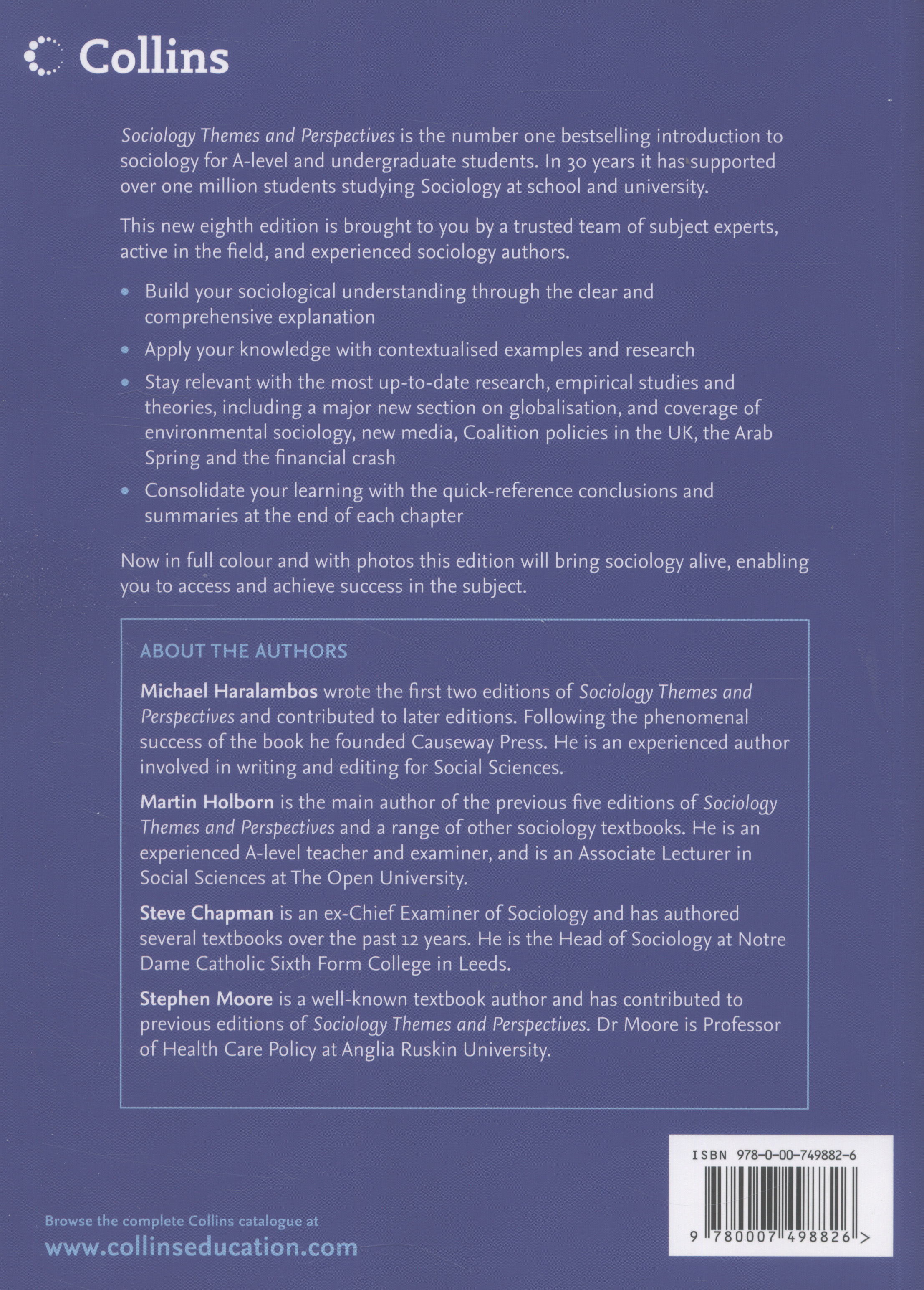 Sociology Themes and Perspectives by Haralambos, Michael (9780007498826 ...