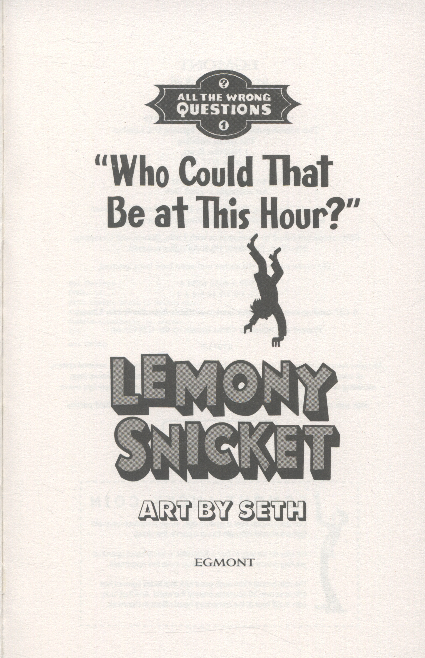 "Who could that be at this hour?" by Snicket, Lemony (9781405268844 ...