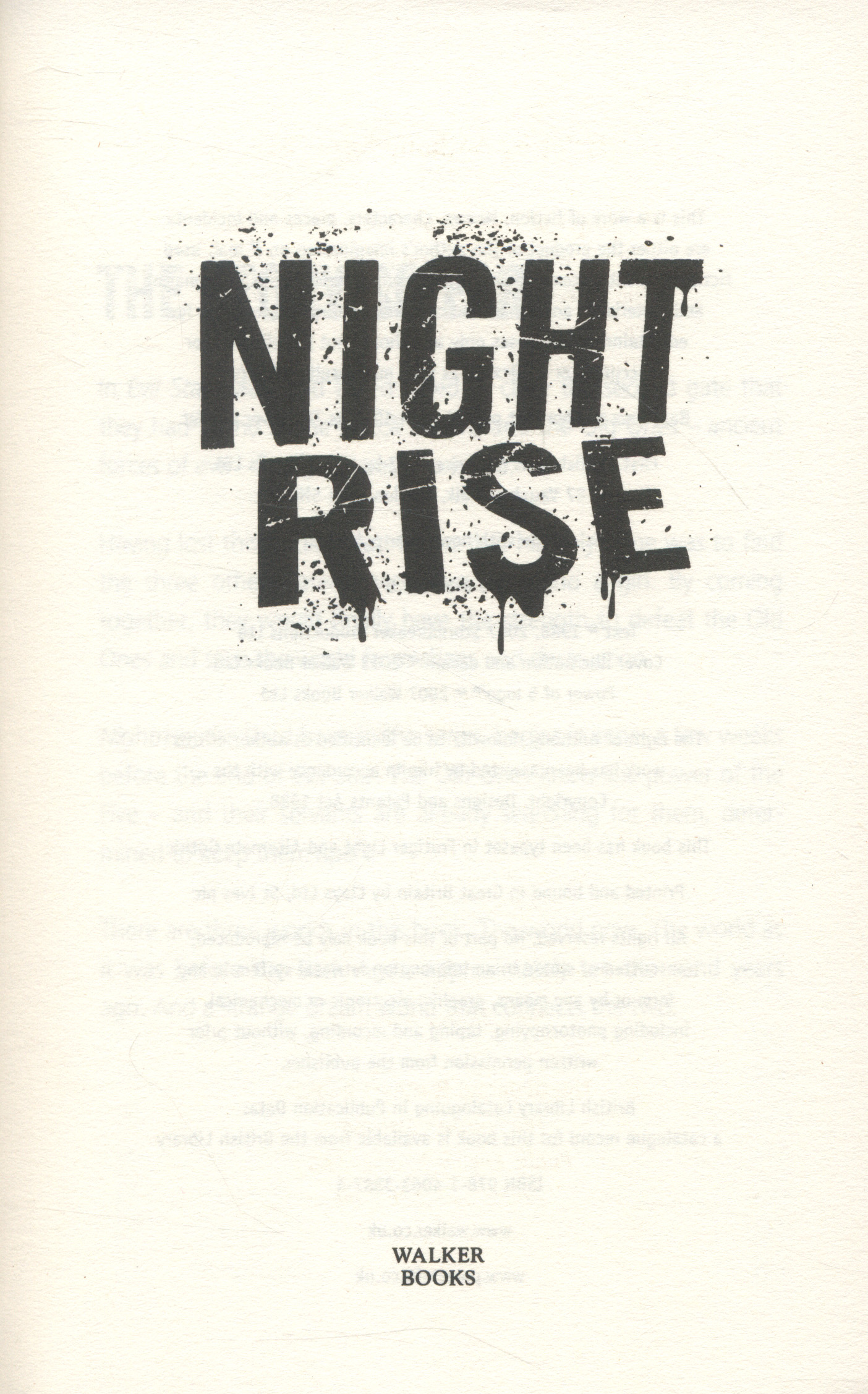 The Power of Five: Nightrise by Horowitz, Anthony (9781406338874 ...