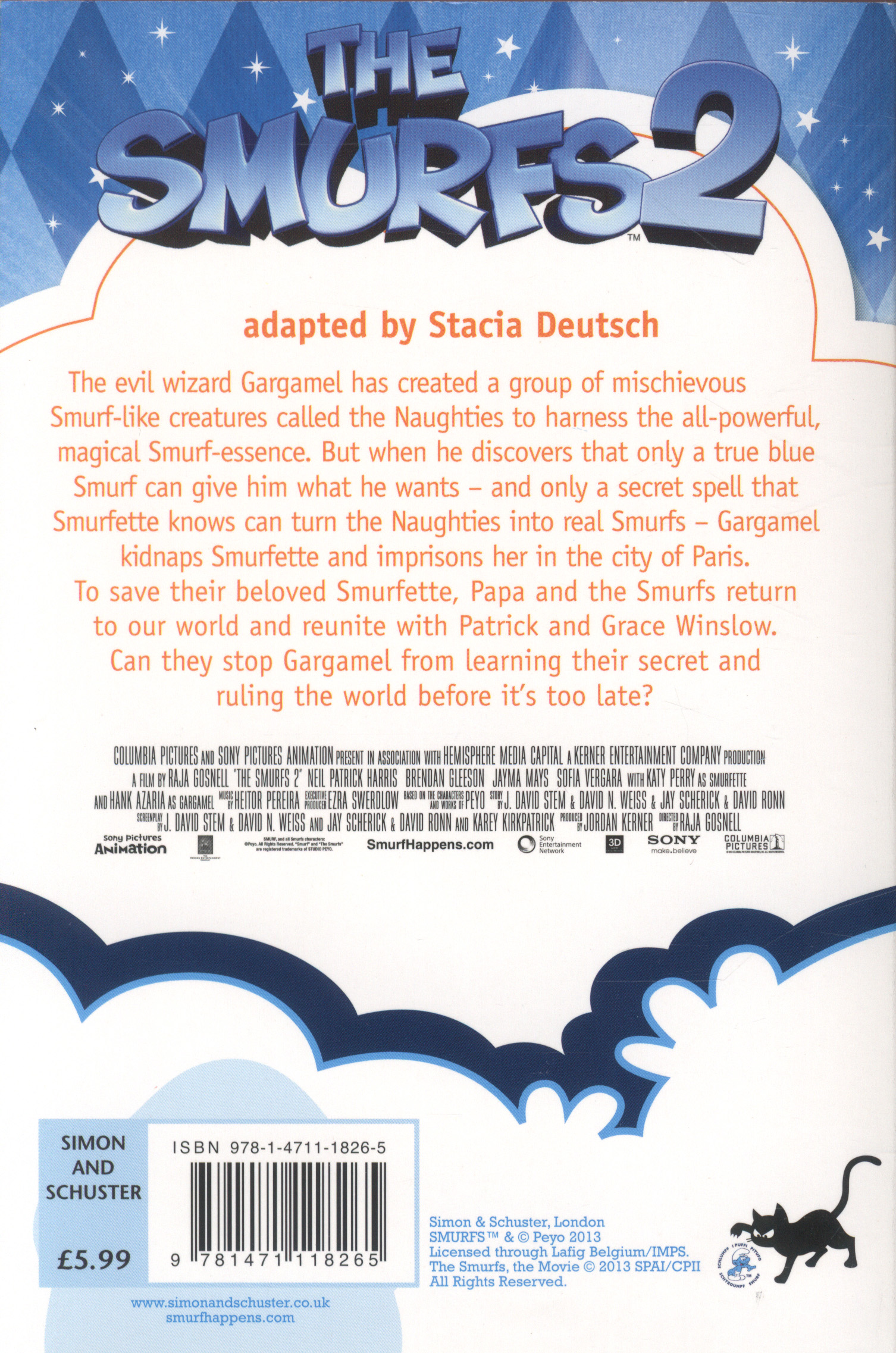 Smurfs 2 Movie Novelization by Deutsch, Stacia (9781471118265) | Browns ...