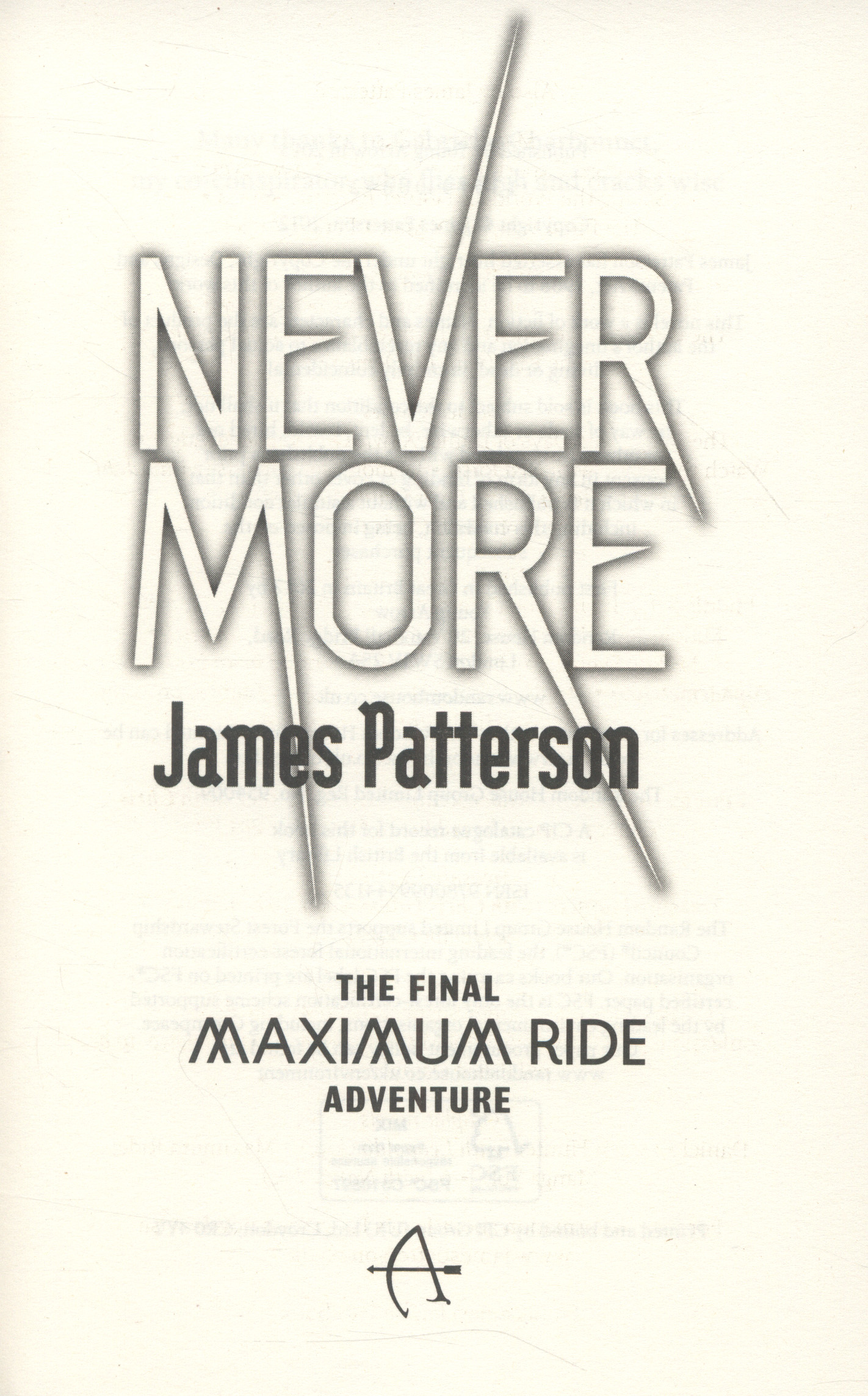 Nevermore: A Maximum Ride Novel by Patterson, James (9780099544135 ...