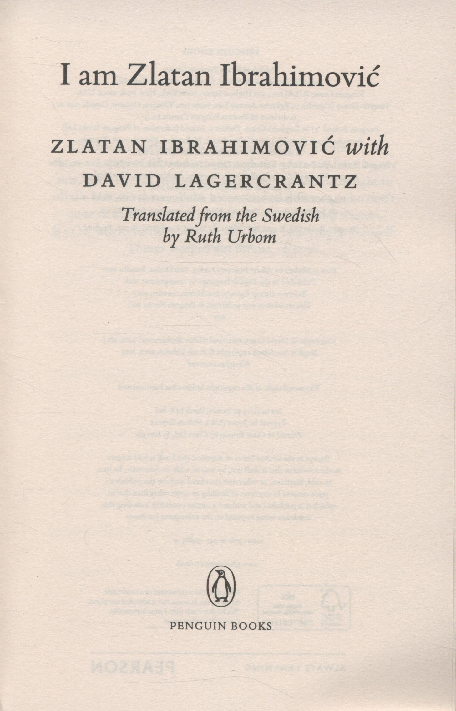 I Am Zlatan Ibrahimovic by Ibrahimovic, Zlatan (9780241966839) | Browns ...