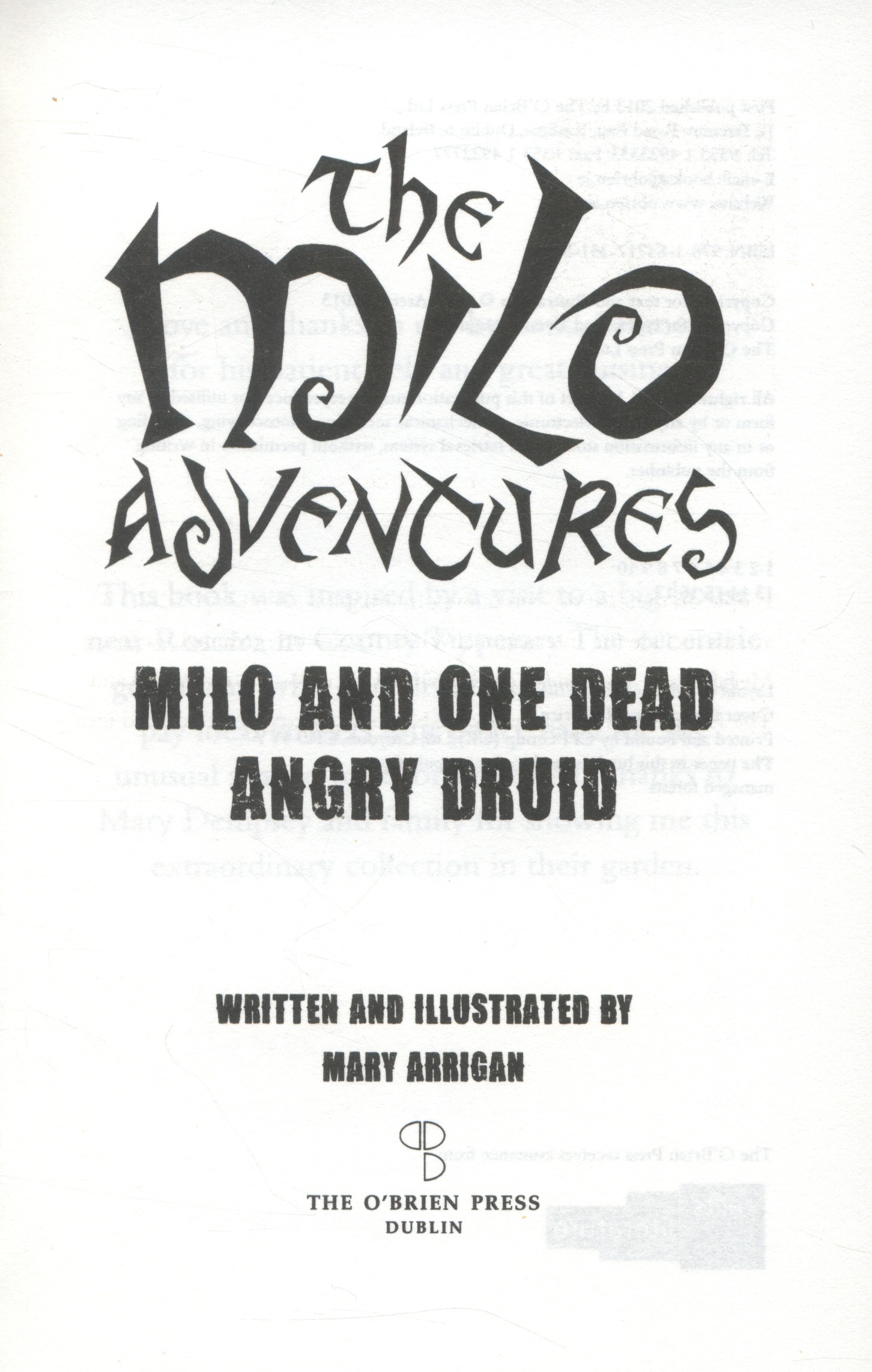 Milo and one dead angry druid
