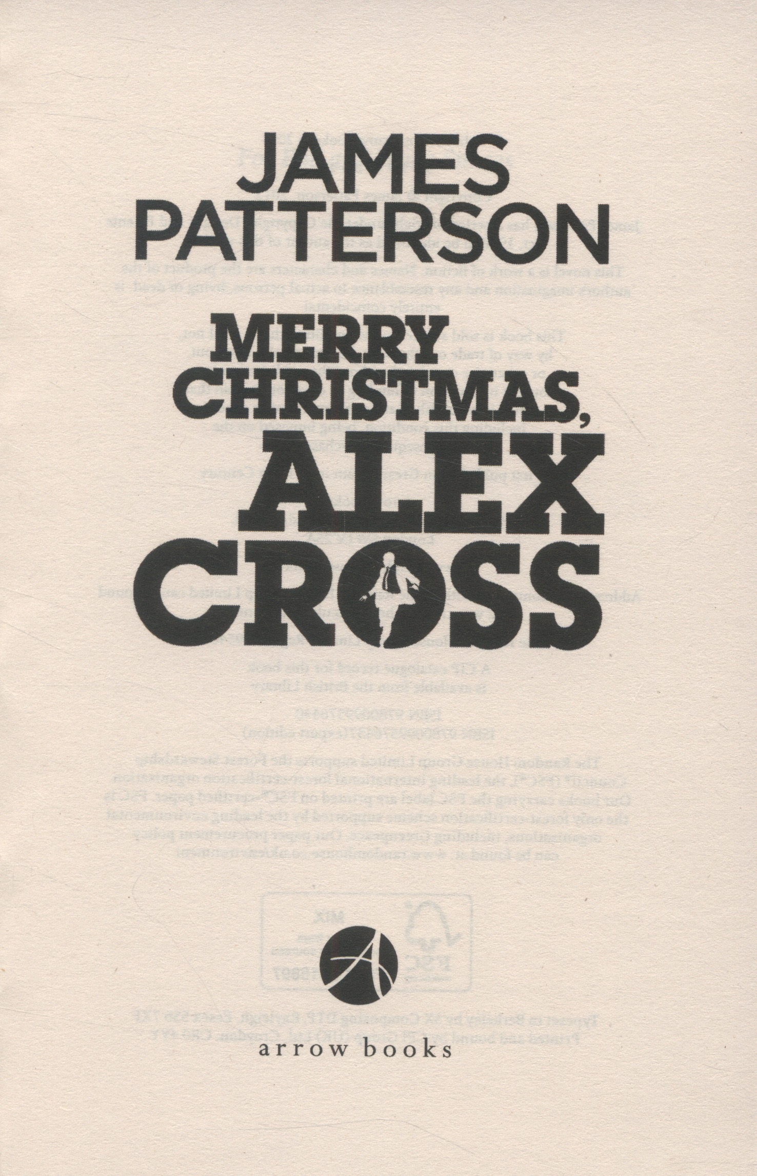 Merry Christmas, Alex Cross by Patterson, James (9780099576440 ...