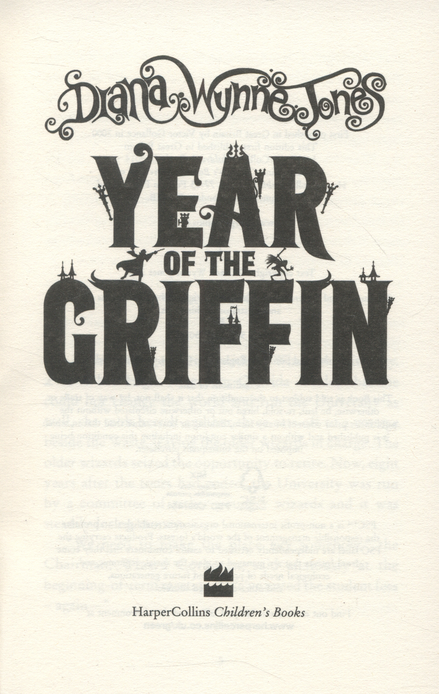Year of the Griffin by Jones, Diana Wynne (9780007507603) | Browns Books