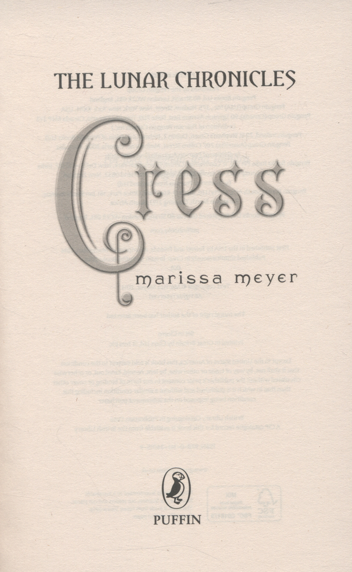 Cress (The Lunar Chronicles Book 3) by Meyer, Marissa (9780141340159 ...