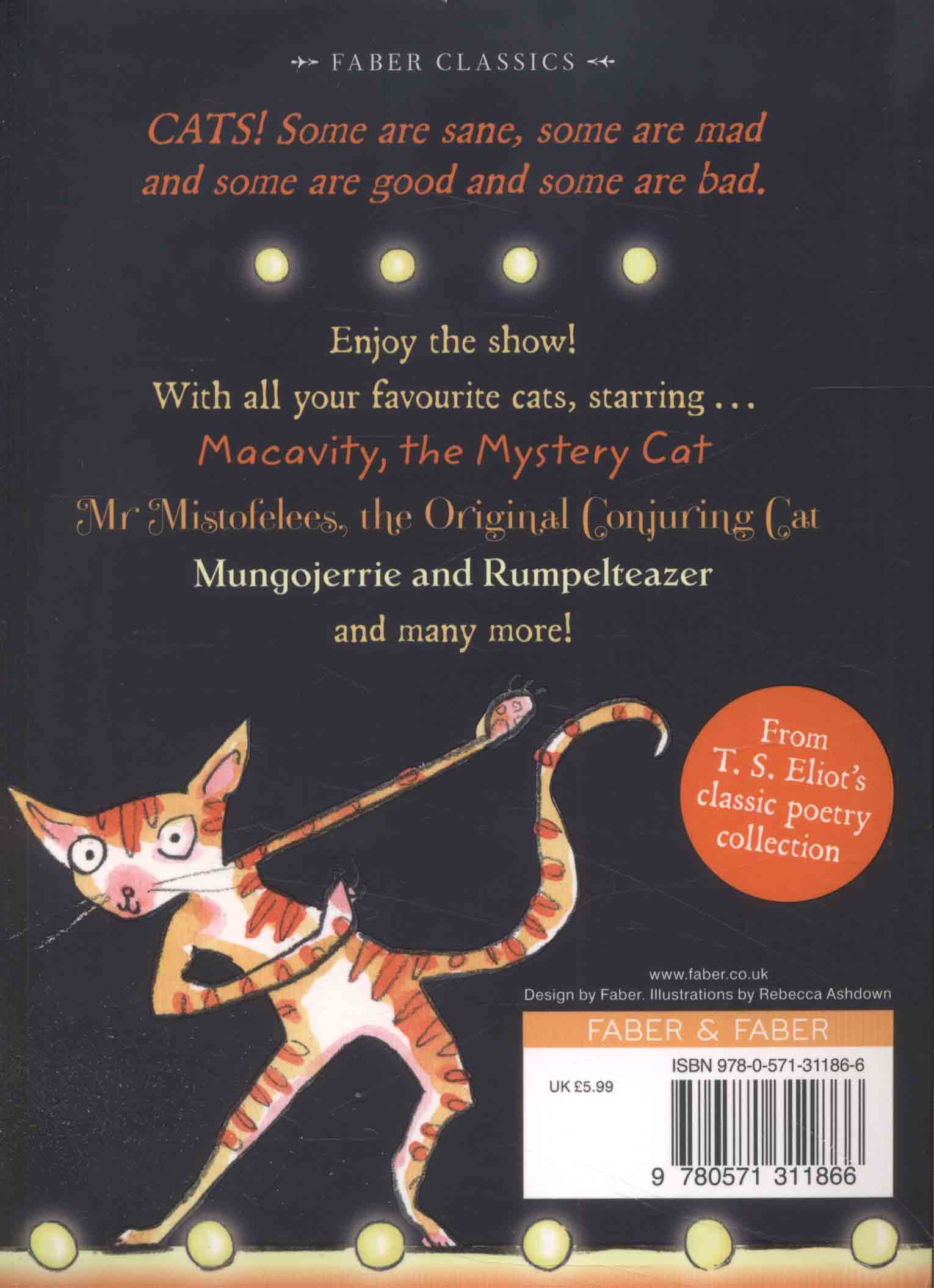 Old Possum's Book of Practical Cats by Eliot, T. S. (9780571311866 ...