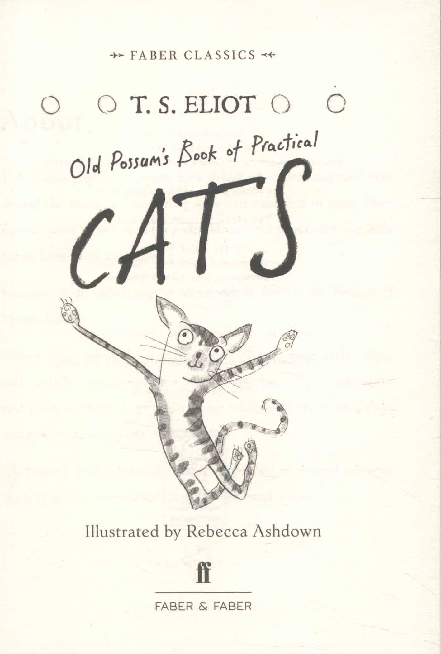 Old Possum's book of practical cats by Eliot, T. S. (9780571311866 ...