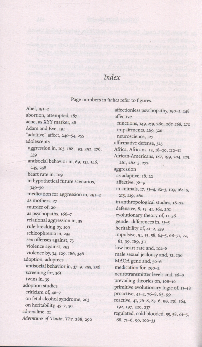 The Anatomy of Violence : The Biological Roots of Crime