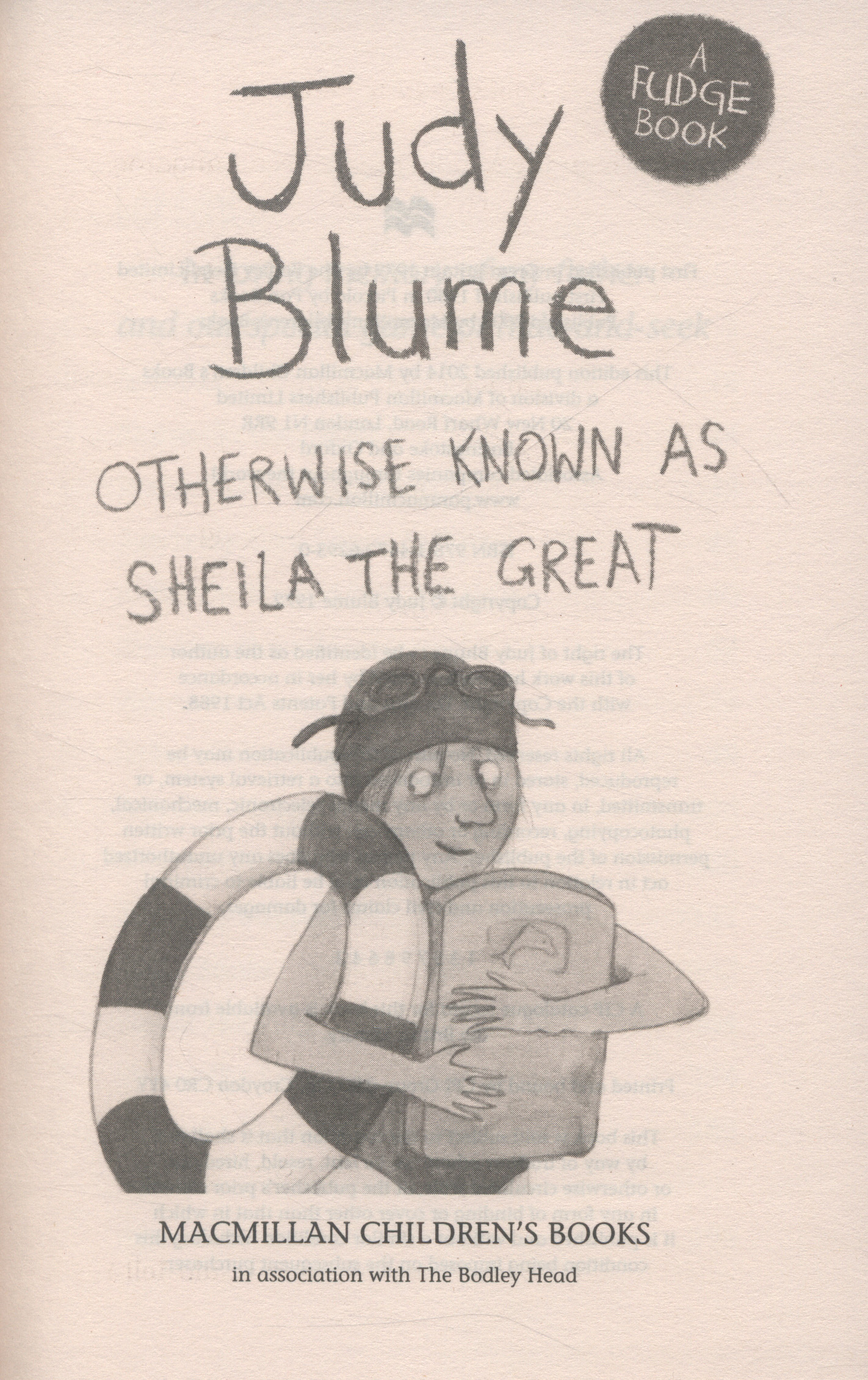 Otherwise known as Sheila the Great by Blume, Judy (9781447262930 ...