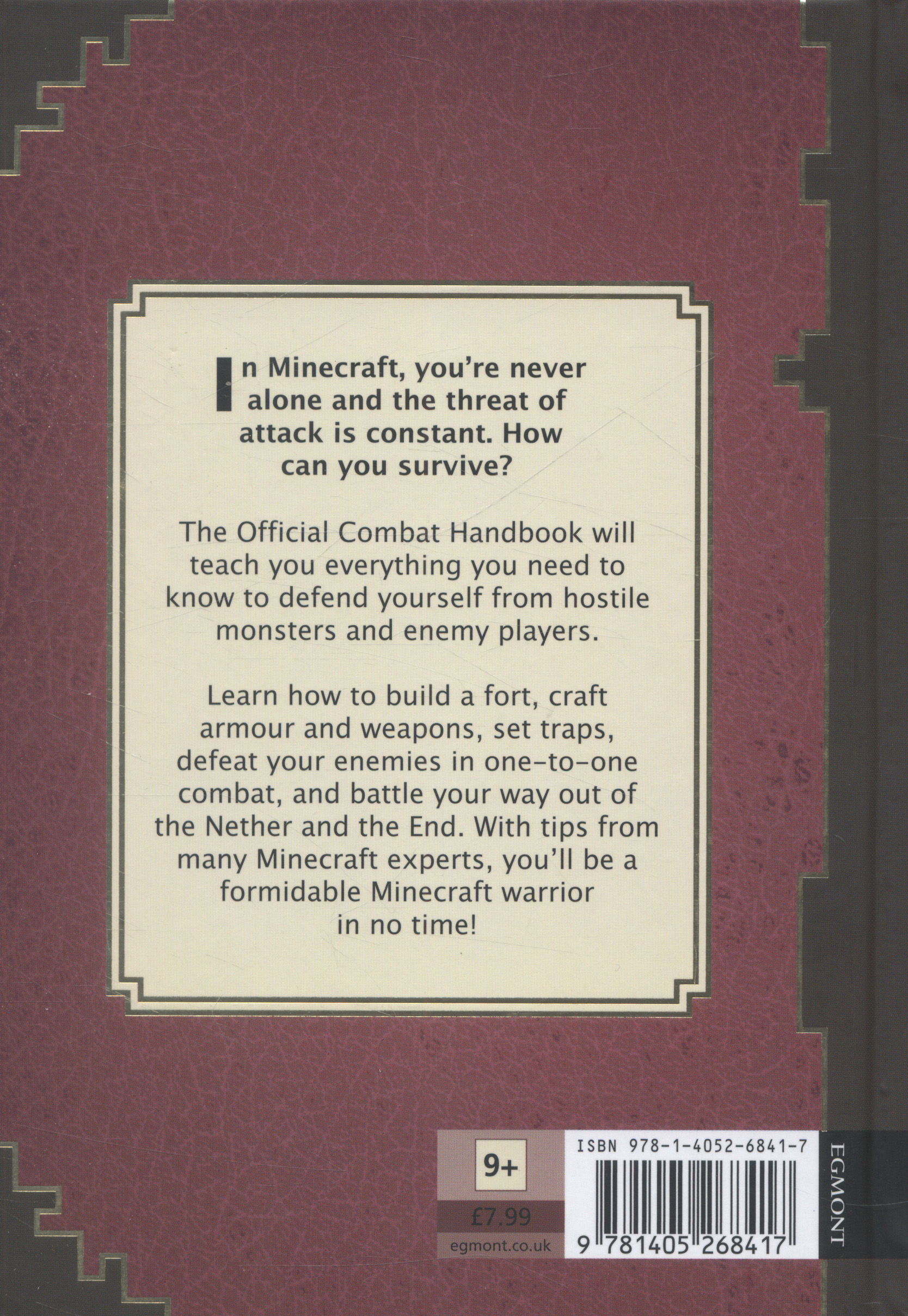 Combat Handbook by Minecraft (9781405268417) | Browns Books
