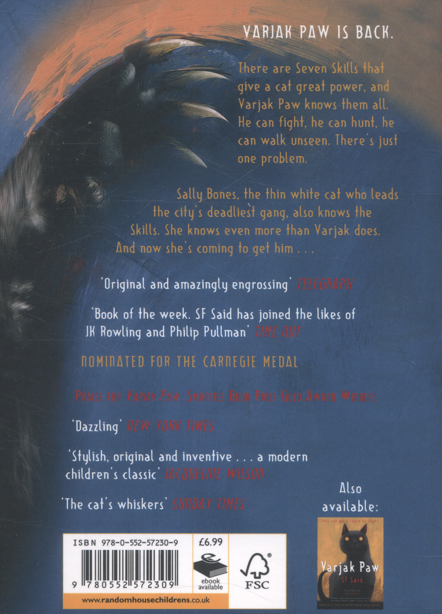 The outlaw Varjak Paw by Said, SF (9780552572309) | BrownsBfS