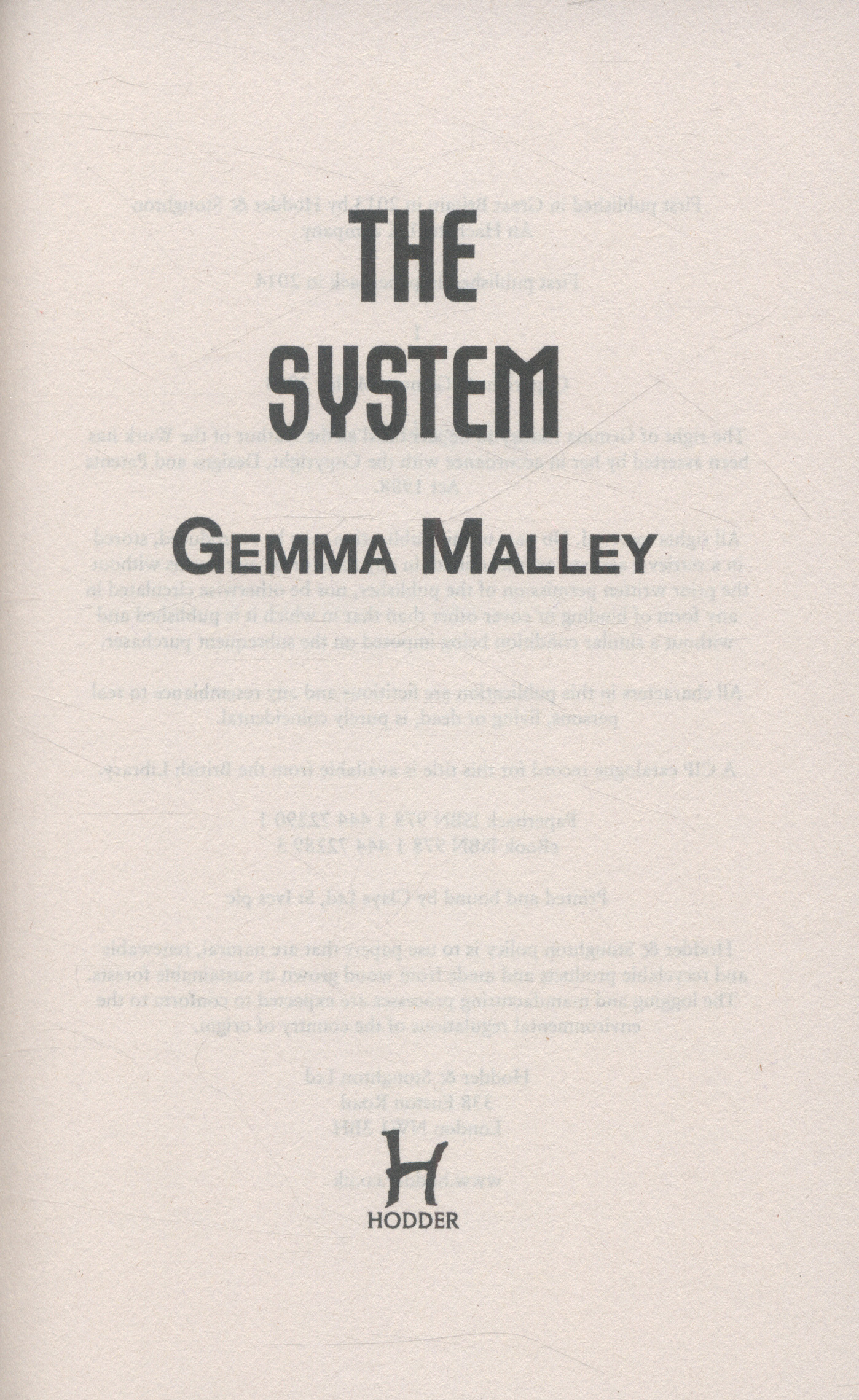 The System (The Killables Book Three) by Malley, Gemma (9781444722901 ...