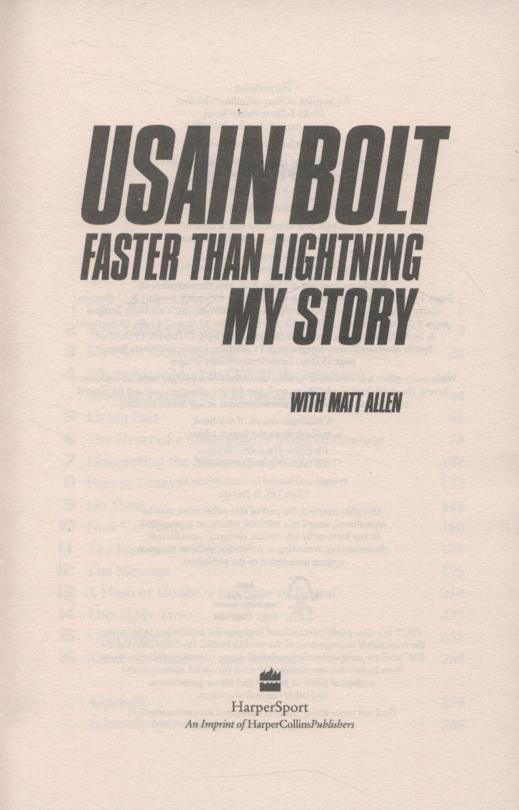 Faster than Lightning: My Autobiography by Bolt, Usain (9780007371426 ...