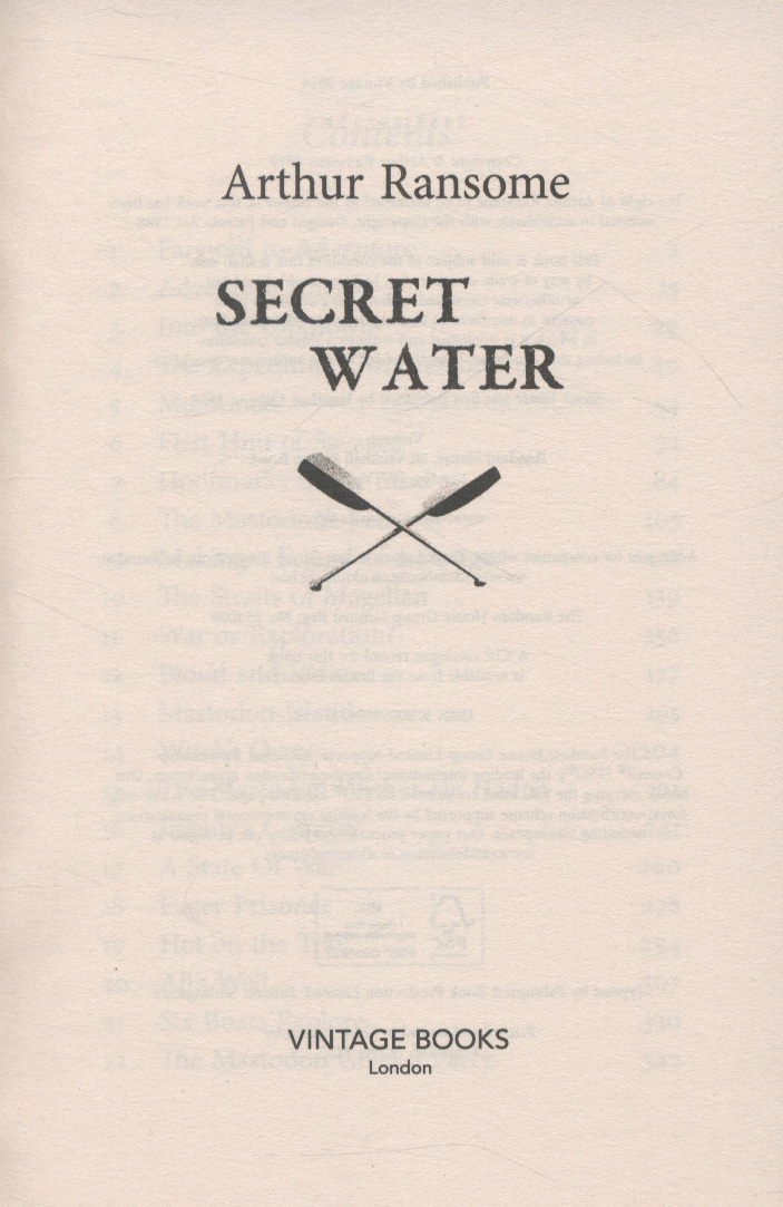 Secret Water by Ransome, Arthur (9780099589365) | Browns Books